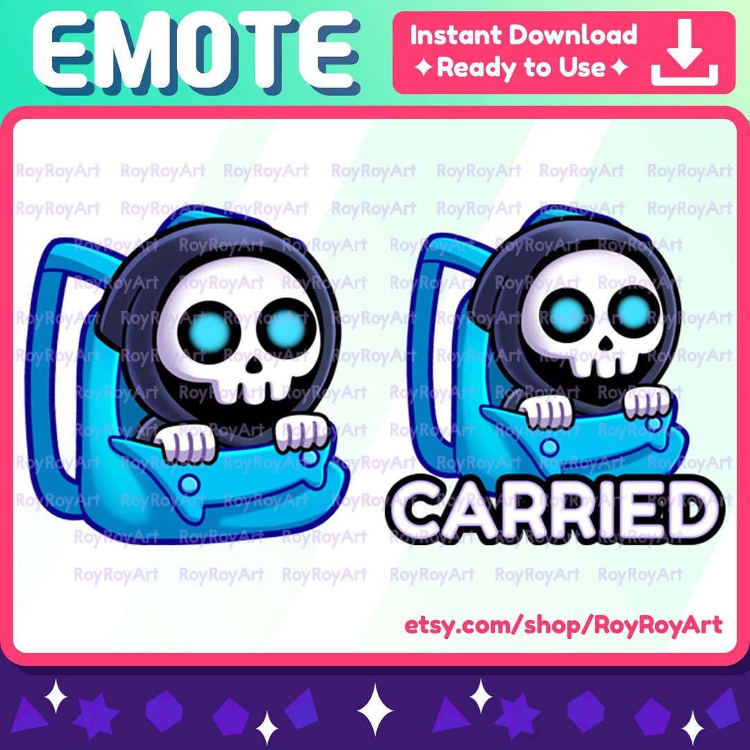 Twitch Emote - Halloween Grim Reapercarried Carry / Sub Emoji Kick - Etsy