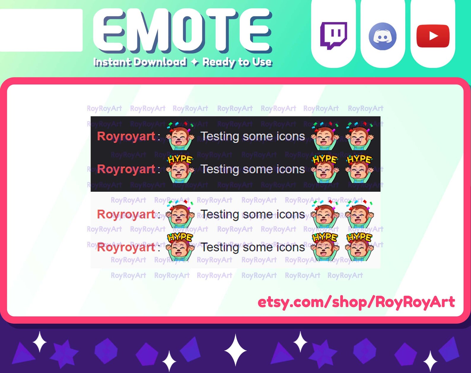 Twitch Emote - Monkey Emote / Hype, Confetti, Congratulations / Sub ...