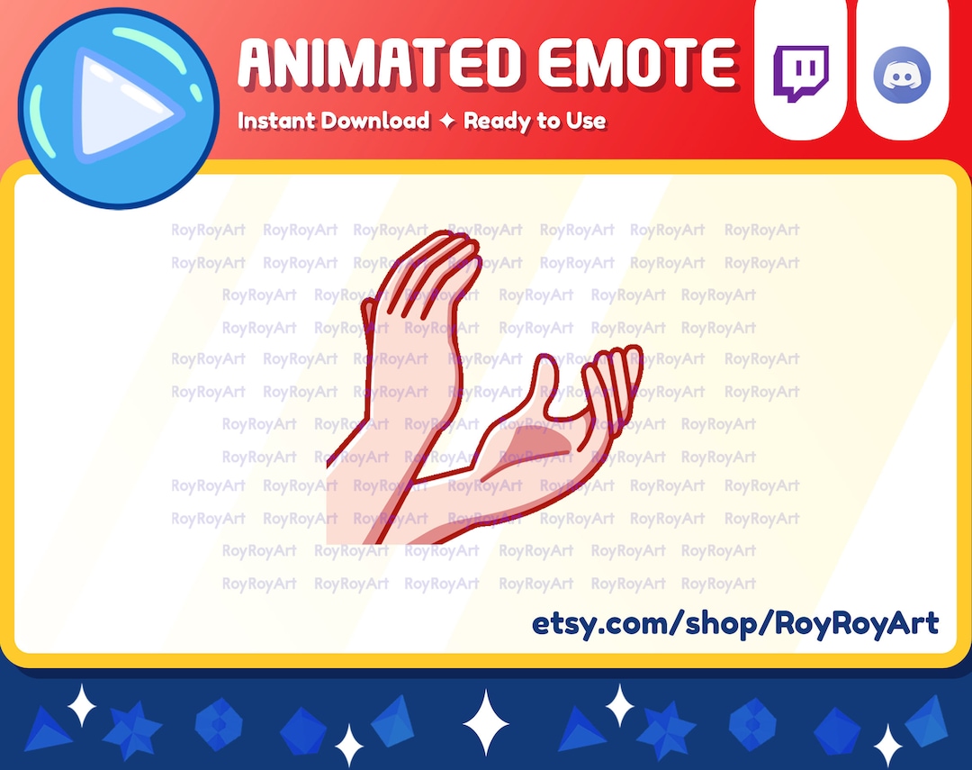 Twitch Emote Animated - Clapping Hand Animated Gif - Etsy
