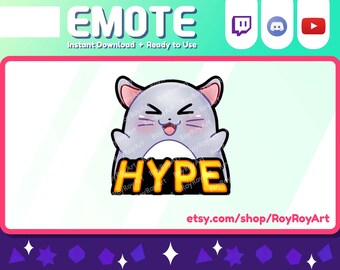 Fire HYPE Twitch Sub Emote Twitch Subscribers Emote - Etsy