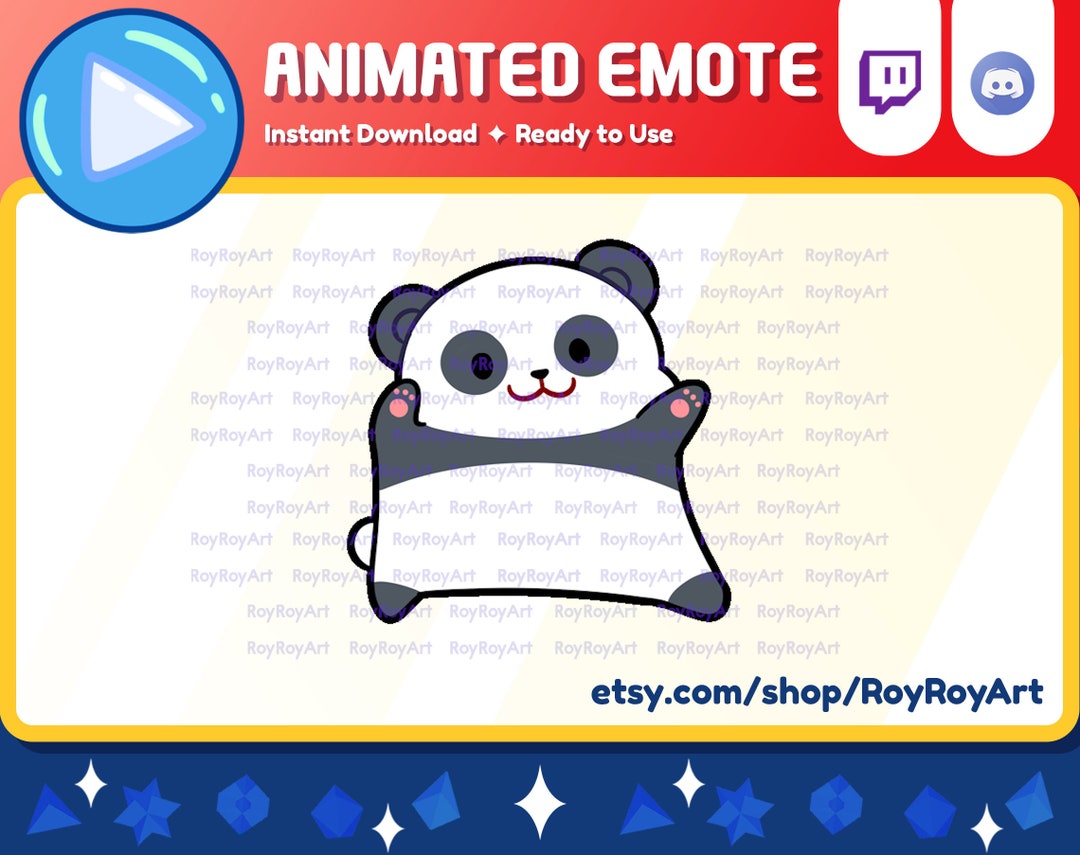Twitch Emote Animated - Panda Dancing Meme Emote Animated GIF - Etsy