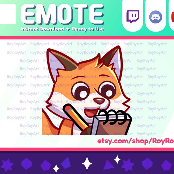 Noted Twitch Emote - Etsy