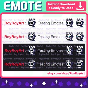 Twitch Emote - Halloween Grim Reaper POG Sub Emoji Kick - Etsy