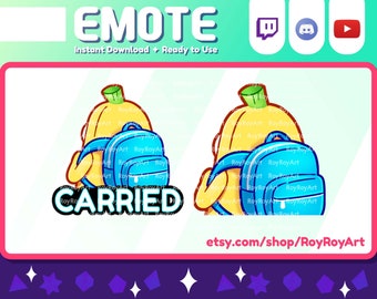 Twitch Emote Cute Banana Mega Facepalm Emote / Sub Emoji | Etsy