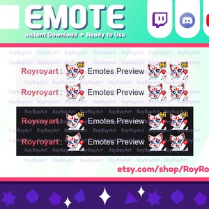 Twitch Emote - Kitsune White Fox Hi / Hello / Waving / Greeting Sub ...
