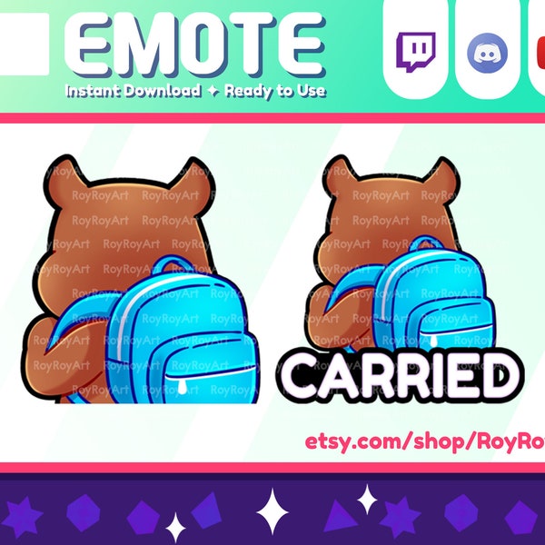 Carry Emote Twitch - Etsy UK