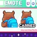 Twitch Emote - Squirrel Carried Emoji - Etsy