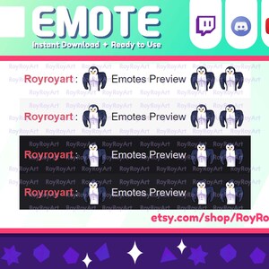 Twitch Emote - Cute Penguin Power up Buff Emote / Sub Emoji - Etsy