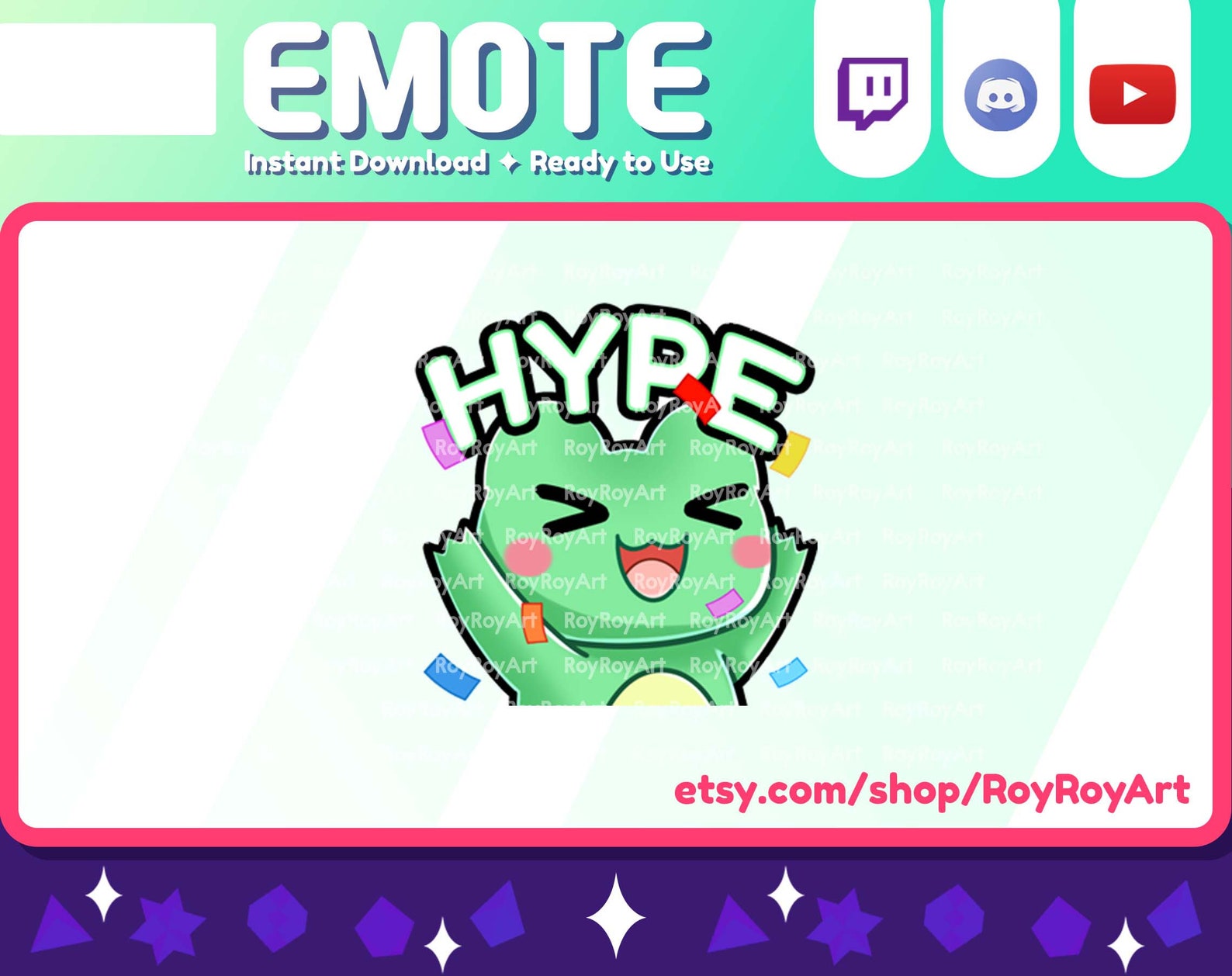 Twitch Emote Cute Frog Toad Emote Hype / Sub Emoji - Etsy