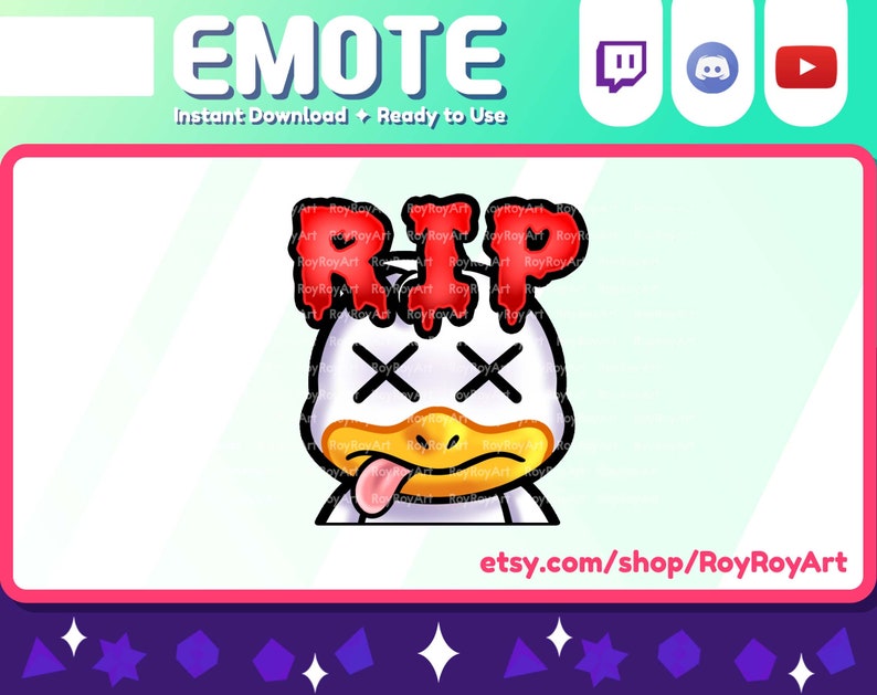 Twitch Emote Ente RIP emoji - Etsy Österreich