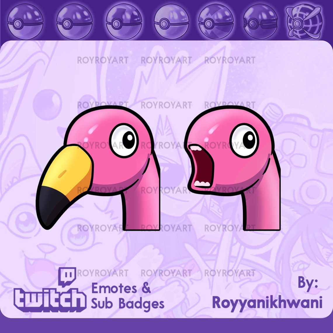 Twitch Emotes Flamingo meme | Etsy