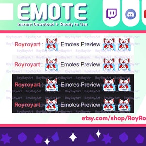 Twitch Emote - Kitsune White Fox Crying Sad Sub Emoji - Etsy