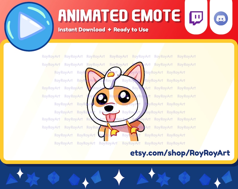 Twitch Emote Animated Cute Corgi Wiggle Dancing Emote - Etsy
