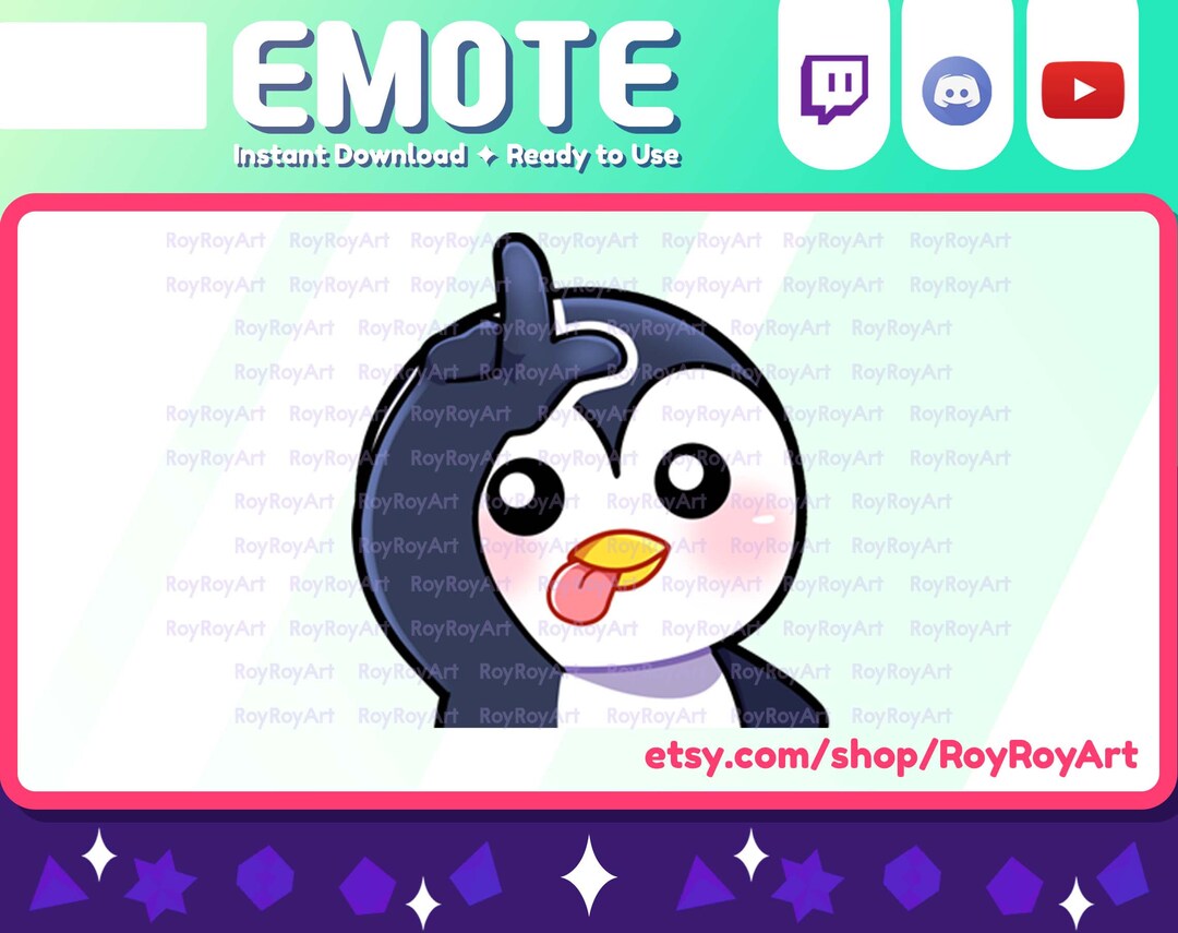 Discord Emote - Cute Penguin Take the L Loser Losing Emote / Sub Emoji ...