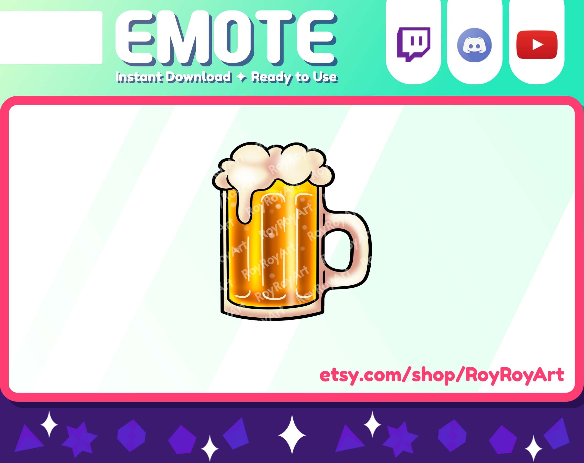 Twitch Emote BEER - Etsy Australia