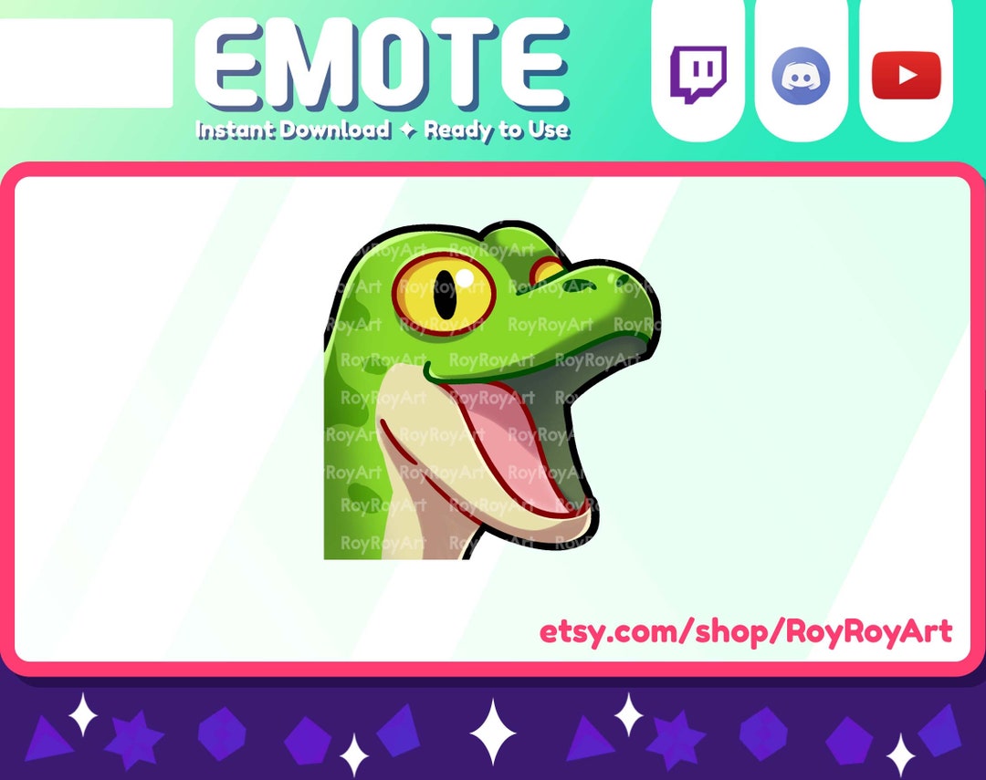 Twitch Emote - Gecko Pepe Pog Hype - Etsy