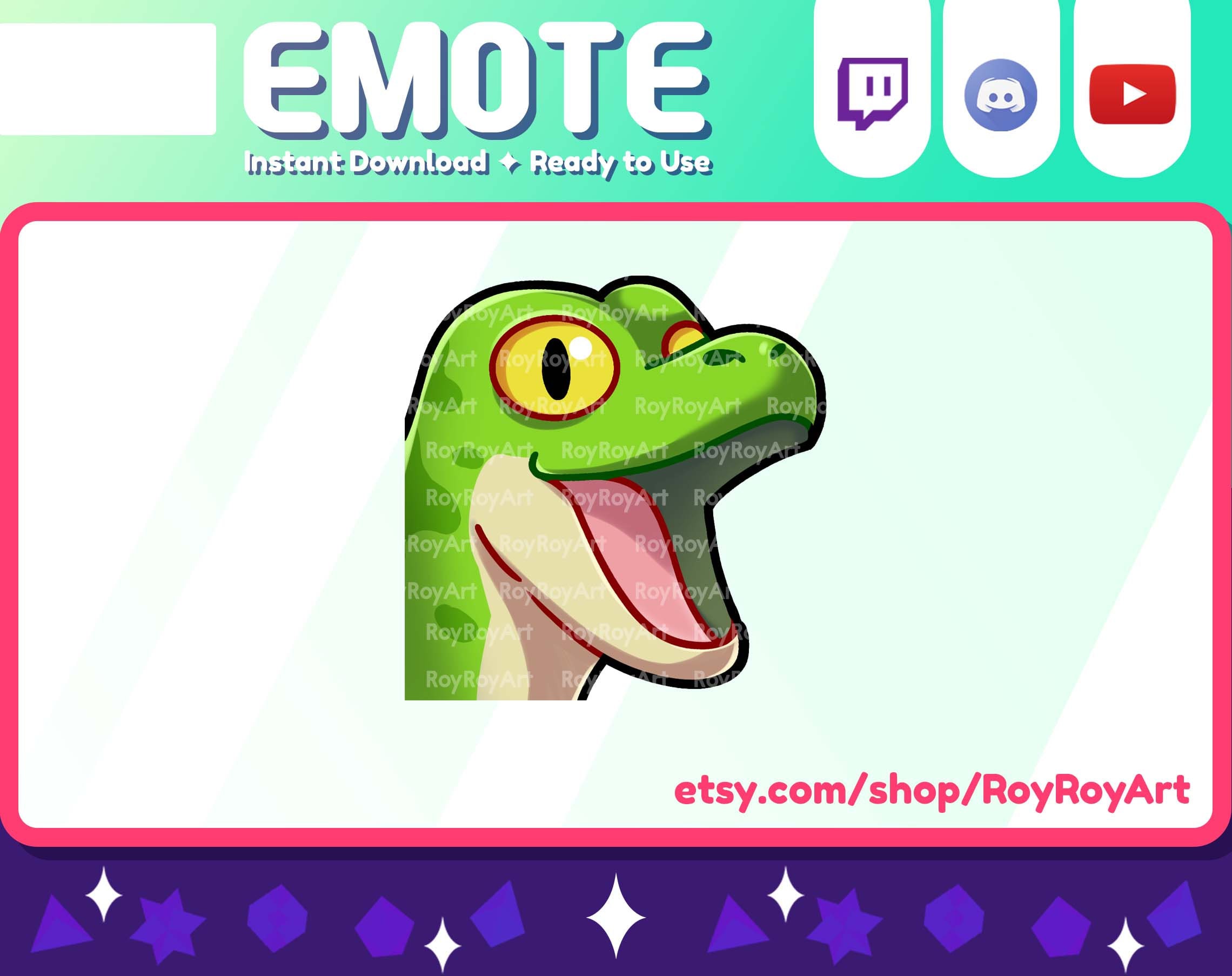 Twitch Emote Gecko Pepe Pog Hype - Etsy Singapore
