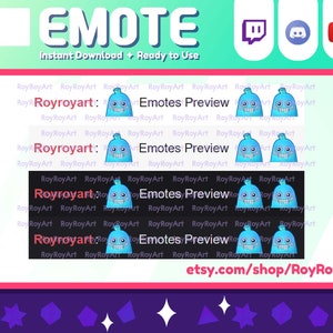 Twitch Emote - Cute Banana Ice Cold Freeze Frozen Emote / Sub Emoji - Etsy