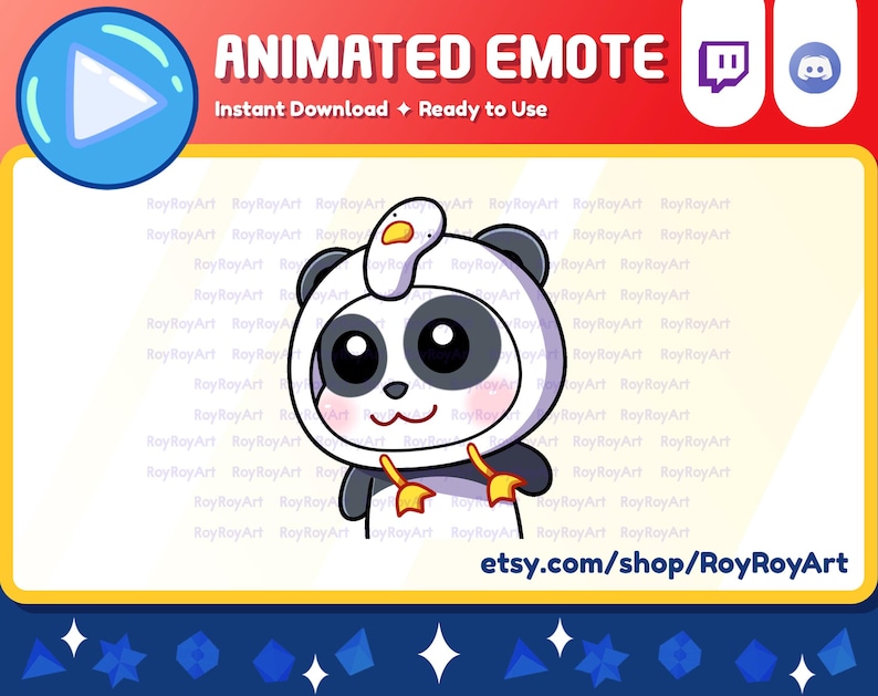 Twitch Emote Animated Cute Panda Wiggle Dancing Emote - Etsy