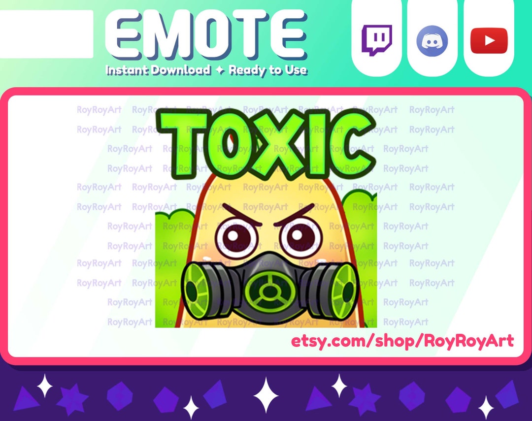 Twitch Emote - Cute Banana Toxic Gas Mask Emote / Sub Emoji - Etsy