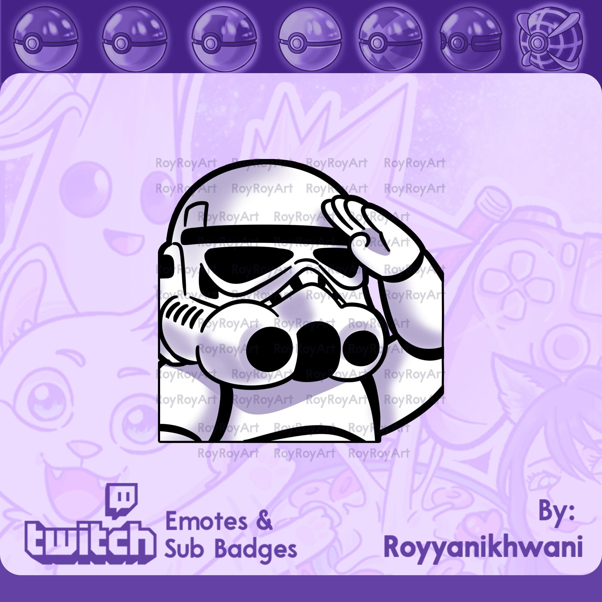 Twitch Emote Star Wars Stormtrooper Salute | Etsy