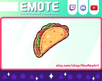 TACO EMOTE BUNDLE 3 Twitch Emote / Twitch Emotes / Twitch Stream ...