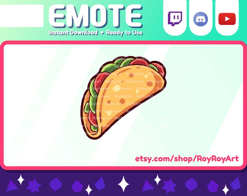 Twitch Emote - TACO - Etsy