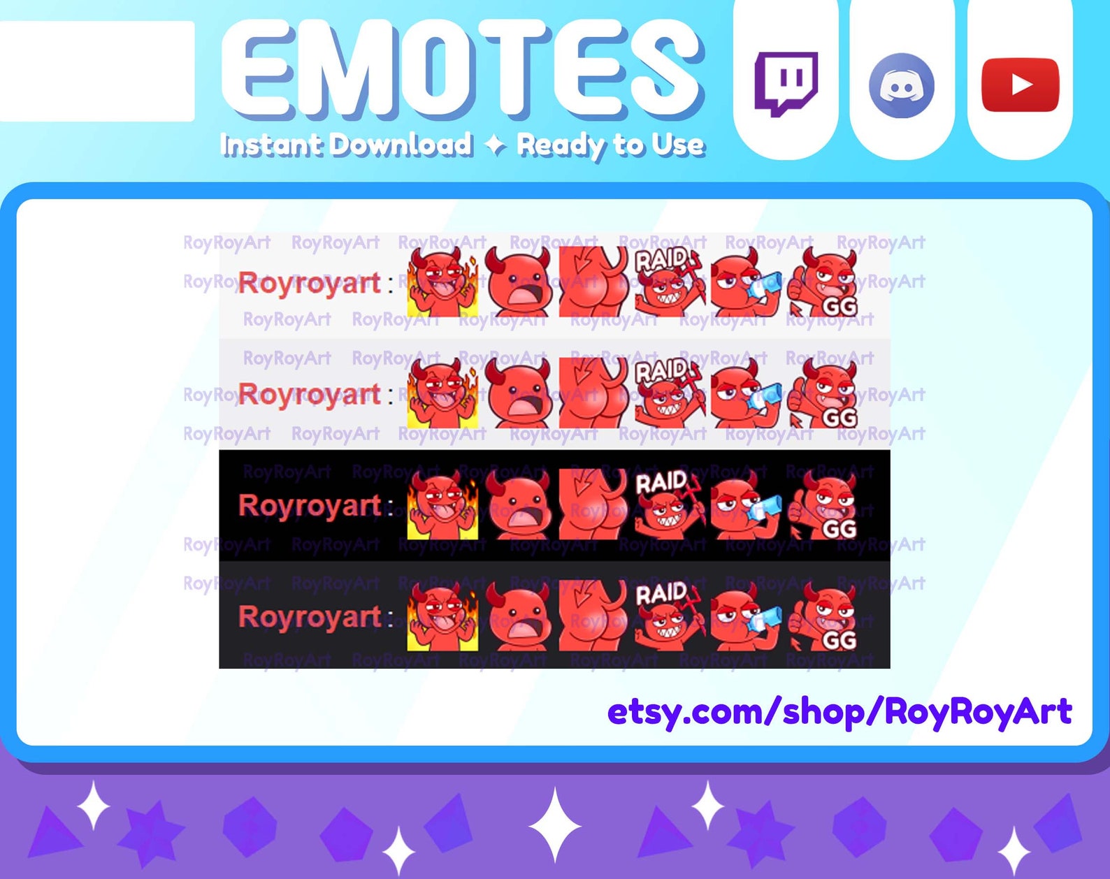 Twitch Emotes Halloween Cute Devil Emotes Pack / Evil Laugh - Etsy
