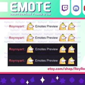 Twitch Emote - Cute Banana Booba Emote / Sub Emoji - Etsy