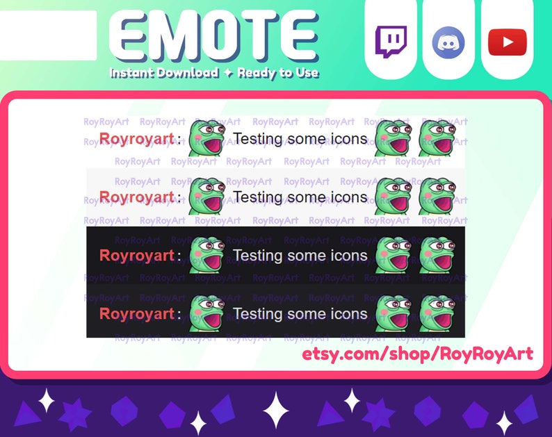 Twitch Emote Cute Frog Toad Emote POG Poggers / Sub Emoji - Etsy