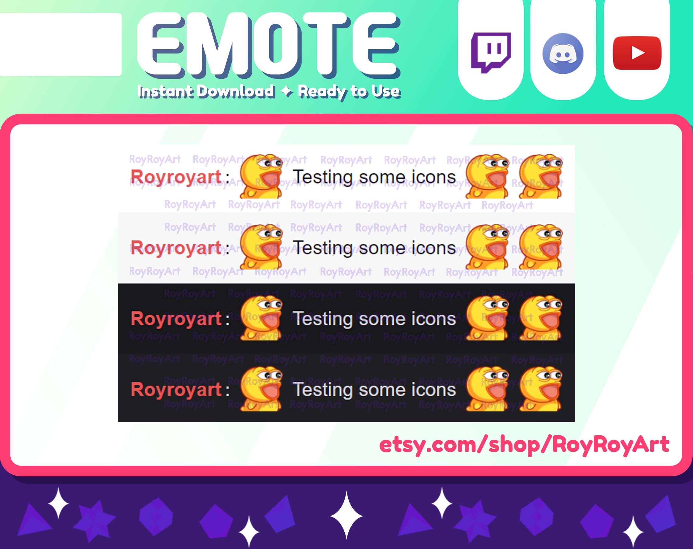 Twitch Emote Cute Yellow Duck Emote POG Poggers / Stream Sub | Etsy