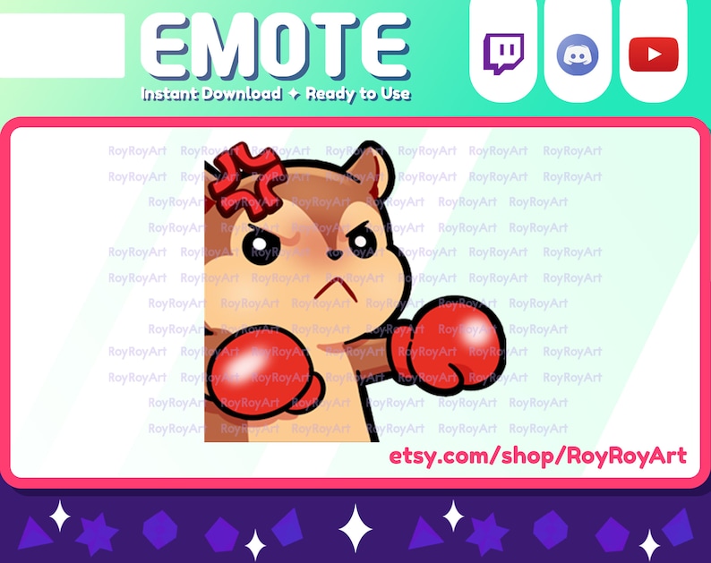 Twitch Emote - Eichhörnchen Angry emoji - Etsy.de