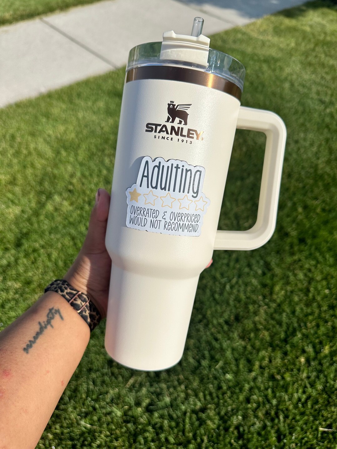 Adulting, Flexible Magnet, Ratings, 40oz Tumbler, Cup Magnet, Gift for ...