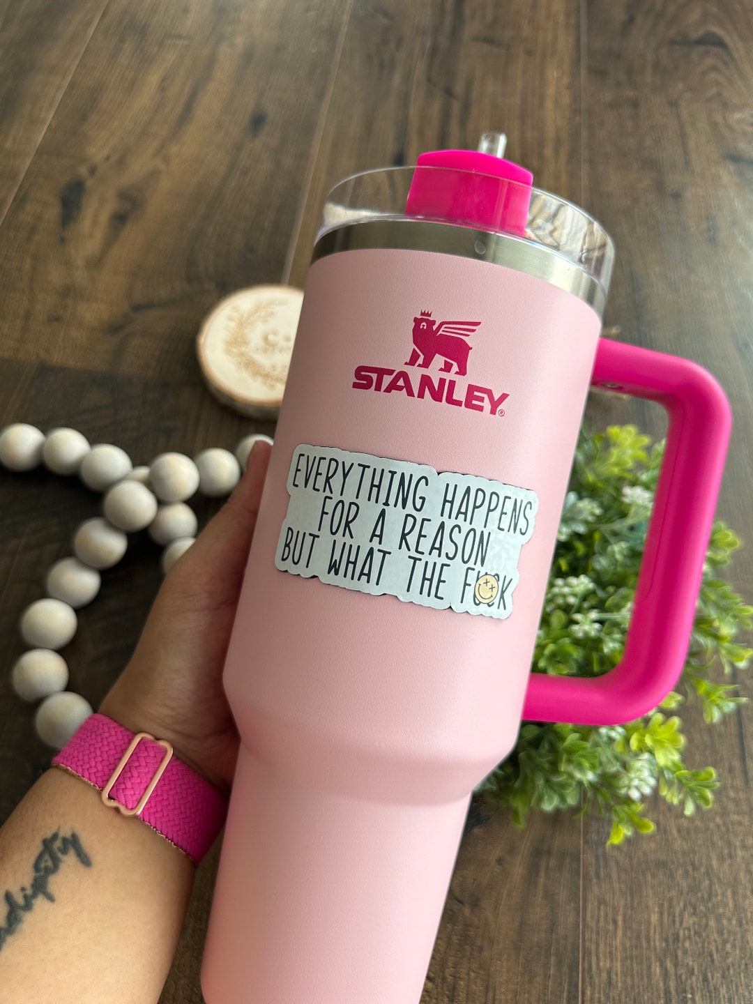 Everything Happens for a Reason, Flexible Magnet, 40oz Tumbler, Smiley ...