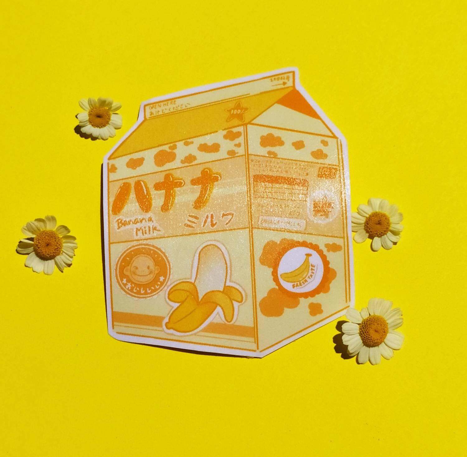 Japanese Milk Stickers | Kawaii Peach Milk Banana Milk Kiwi Milk Anime ...