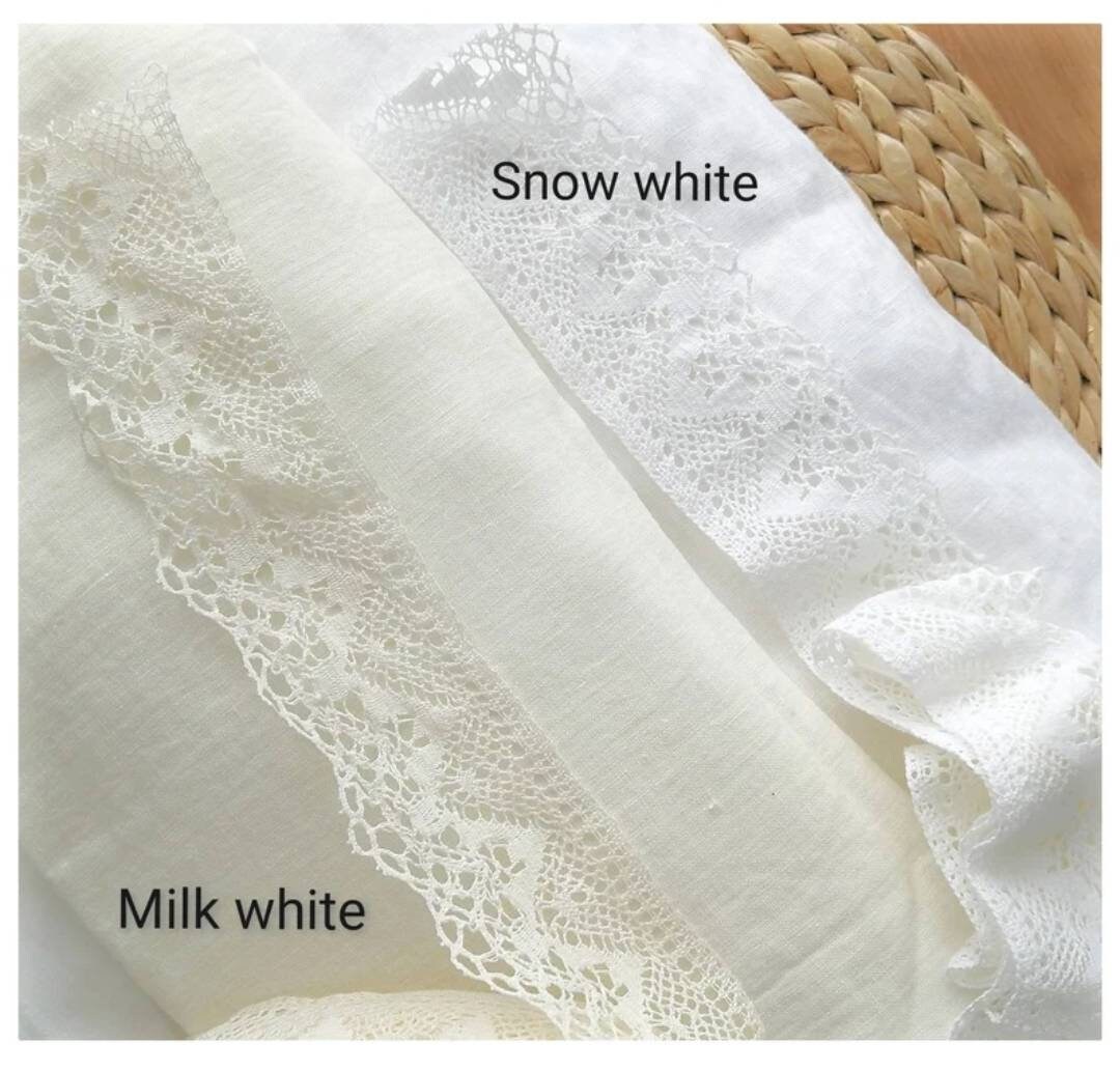 Christening Dress Rustic Flower Girl Dress White Linen - Etsy