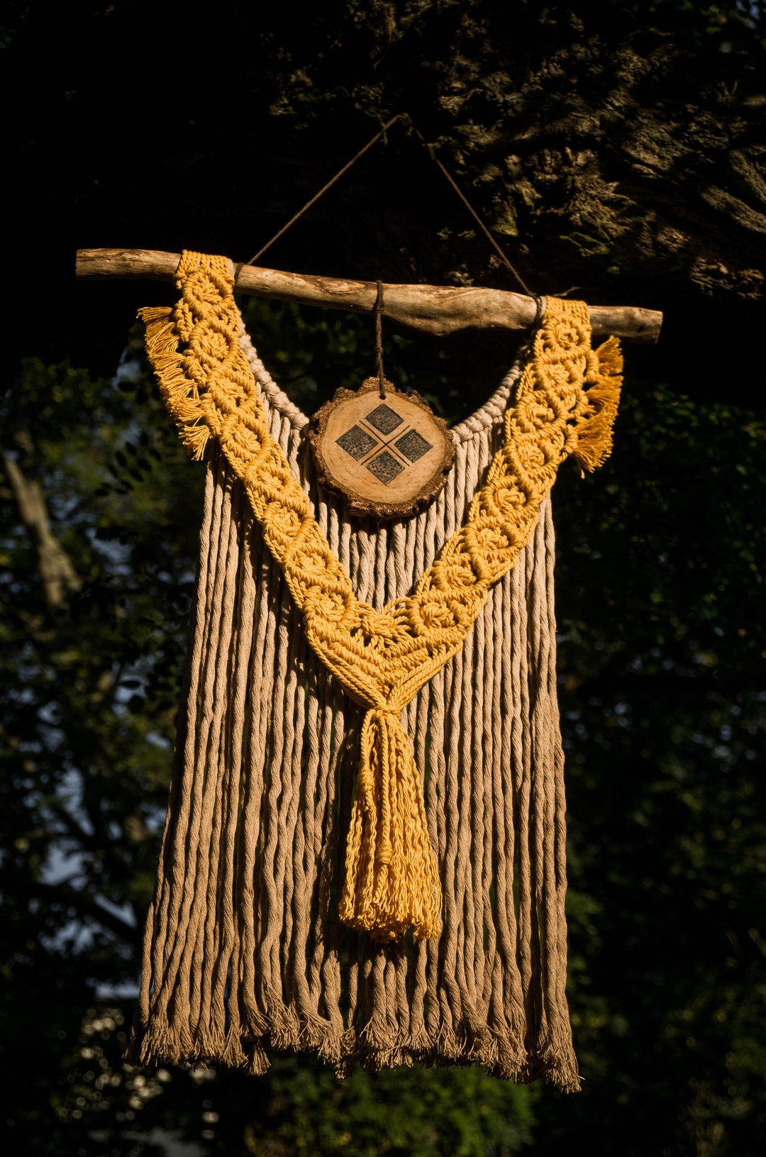 Macrame Wall Hanging Cottagecore Wall Art, Natuur Decor, Macrame Wall ...