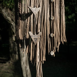 Pagan Macrame Dark Boho Cottagecore Wall Hanging, Slavic Pagan ...