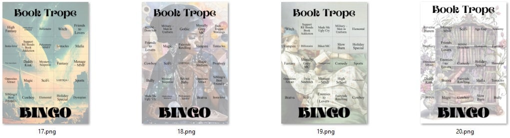 Romance Book Signing TROPE BINGO Cards - Etsy