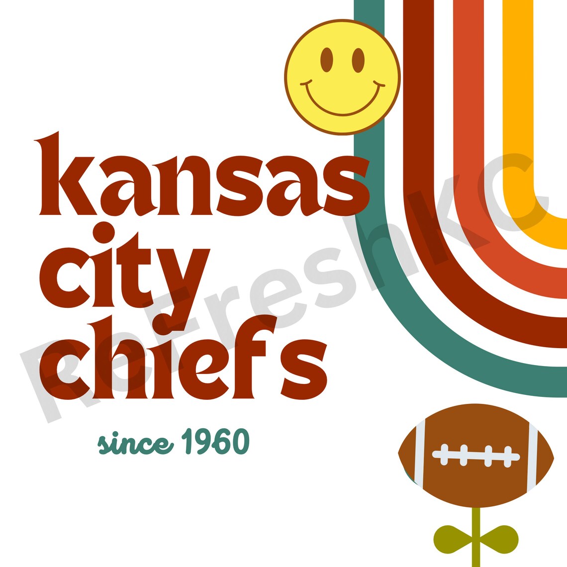 Vintage Retro Kansas City Design, SVG, PNG, Kansas City Football, Kc Ch ...