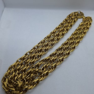 Monet Triple Strand Gold Tone Chain Necklace - Etsy