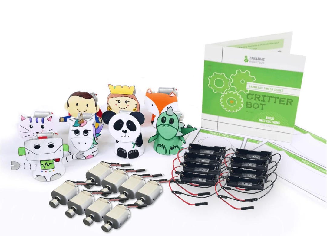 Critter Bot Craft Robot Kit: STEM STEAM Activity (ages 6-10) - Etsy