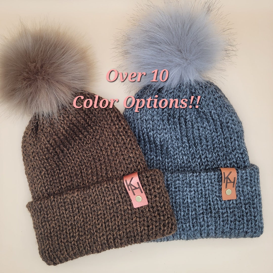 Women's Knit Beanie double Layer Hat, Fall or Winter Accessory, Gift for Her, Winter Hat, Cozy ...