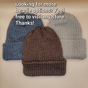 Men's Reversible Knit Beanie double Layer Hat, Fall or Winter Knitwear, Gift for Him, Winter Hat ...