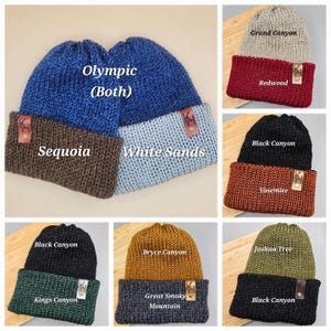 Mens Reversible Knit Beanie: Double Layer Winter Hat, Teen or Adult ...