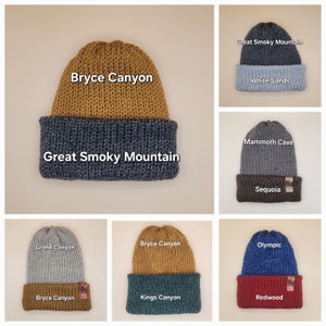 Men's Reversible Knit Beanie double Layer Beanie, Ski Cap, Gift for Him ...