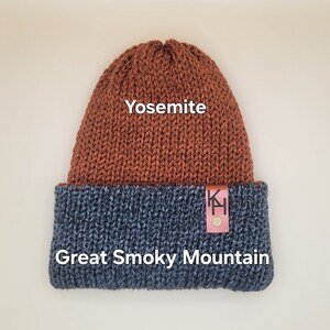 Men's Reversible Knit Beanie double Layer Hat, Fall or Winter Knitwear, Gift for Him, Winter Hat ...