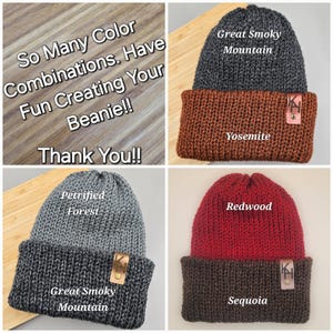 Mens Reversible Knit Beanie: Double Layer Winter Hat, Teen or Adult ...