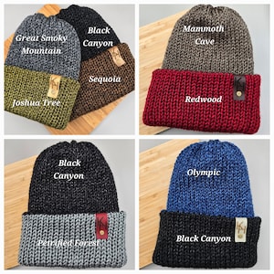 Mens Reversible Knit Beanie: Double Layer Winter Hat, Teen or Adult ...