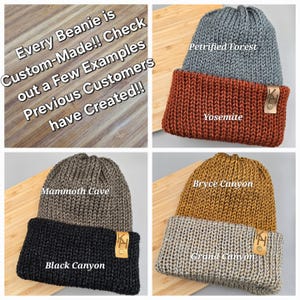 Men's Reversible Knit Beanie: Double Layer Winter Hat - Etsy